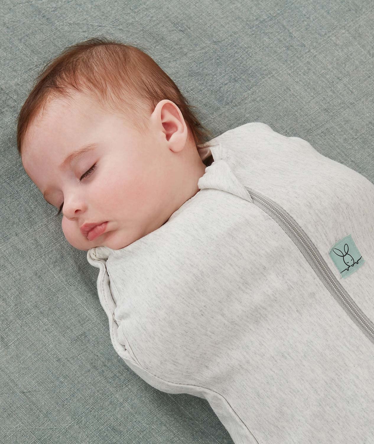 ergoPouch 0.2 TOG Cocoon Baby Sleep Sack 0 Months, Swaddle Sleeping Bag, Temperature Control Wearable Blanket (Grey Marle)