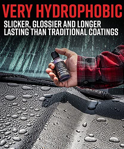 Adam's UV Graphene Ceramic Coating Bundle - 10H Ceramic Coating for Cars W/UV Glow Technology | 7+ Years of Protection | Apply After Car Wash Clay Bar Car Buffer Polisher | Boat RV Motorcycle