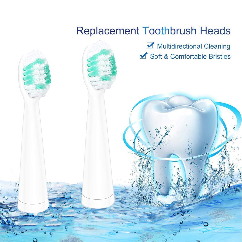 DHMXDC Electric Toothbrush Brush Head x 4 and Hygienic Cap for Models of DHMXDC Sonic Toothbrushes