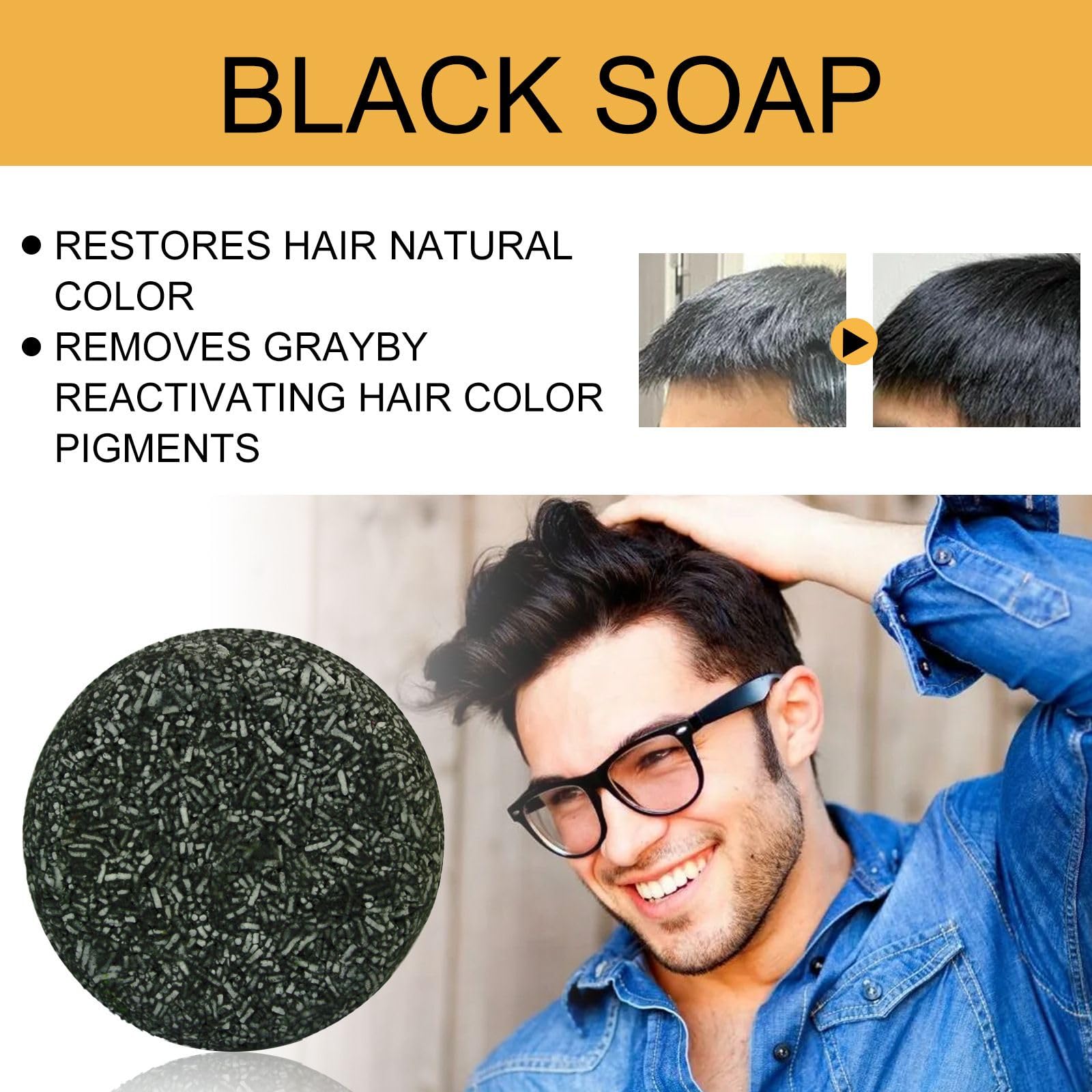 2PCS Ginger Hair Regrowth Shampoo Bar,Ginger Hair Growth Shampoo Bar,Ginger Shampoo Soap for Thinning Hair And Hair Loss (Ginger)