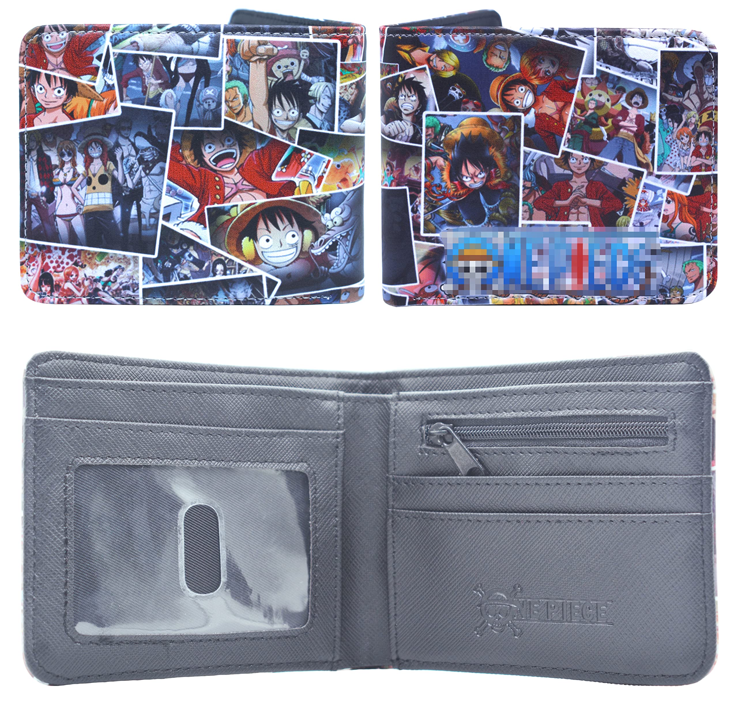 Amatensu Anime Characters Monkey D Luffy wallet Roronoa Zoro wallet Trafalgar D Water Law wallet Portgas D Ace wallet A