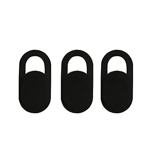 profectlen 3Pcs/Set Oval Shape Webcam Cover Shutter Magnet Slider Plastic Camera Cover for Web Laptop for PC Tablet
