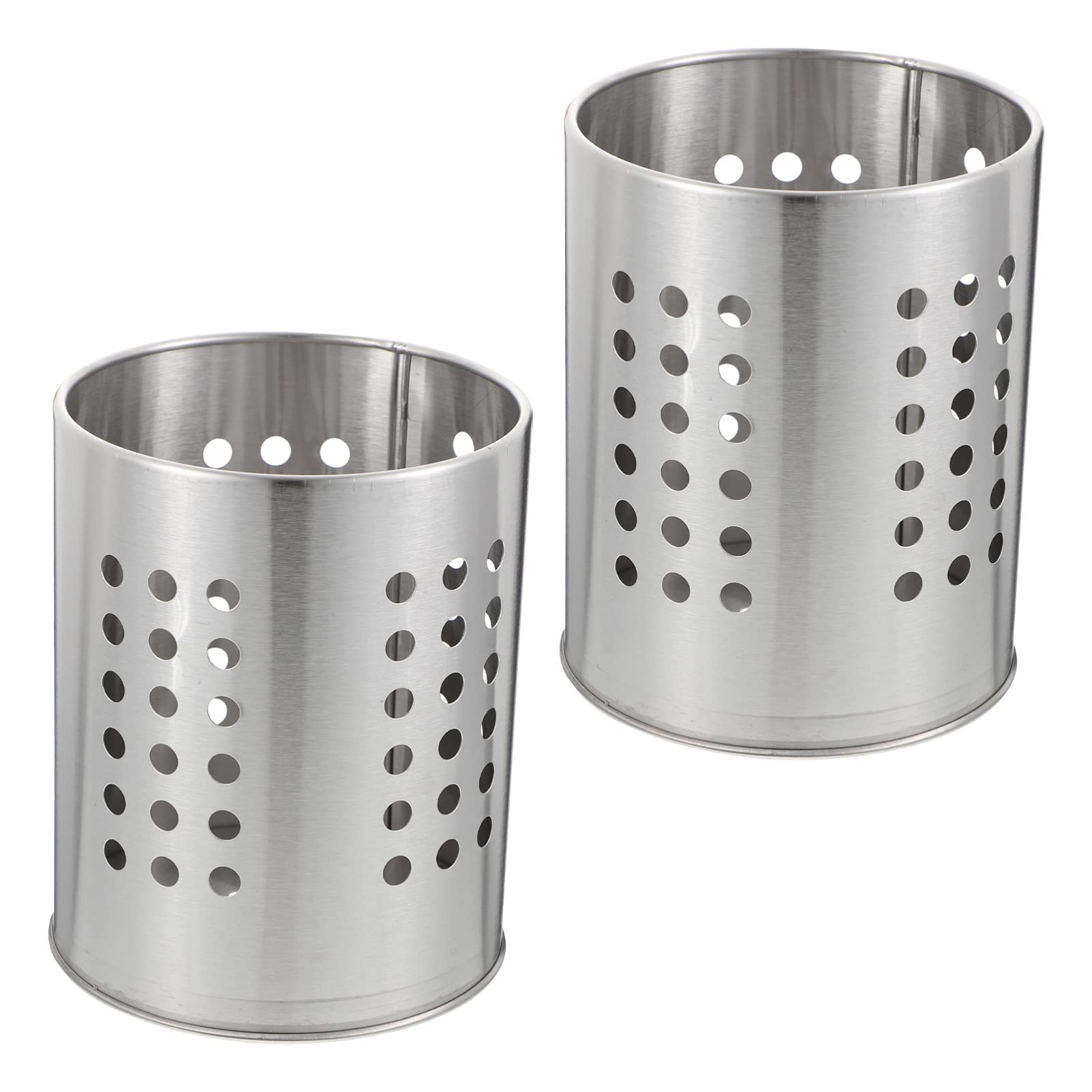 2pcs Stainless Steel Chopstick Holder Kitchen Utensils Organizer Utensil Drying Basket Flatware Drainer Basket Sink Drying Rack Stainless Steel Holder Chopsticks Cage Storage