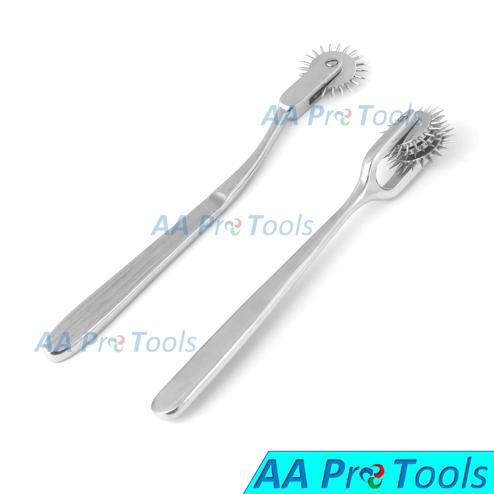 AAPROTOOLS 2 PCS Set of WARTENBERG NEUROLOGICAL PIN Wheel/Pinwheel (1) ONE + (3) Triple Head Instruments