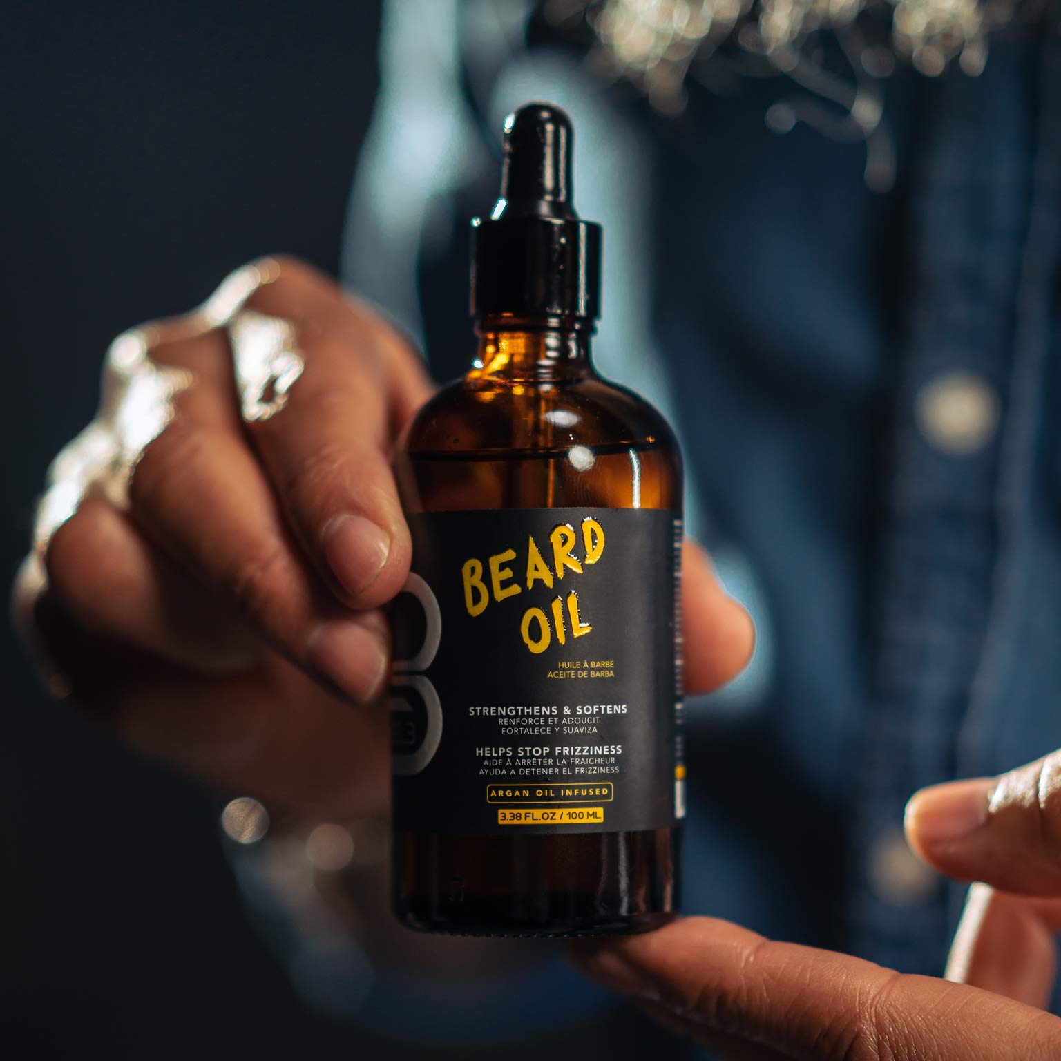 L3 Level 3 Beard Oil - Promotes Fast Beard Growth Soften and Restores Facial Hair - Level Three Scented Beard Oil for Men Growth (Single)