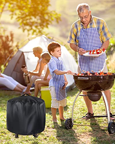 27“ Fire Pit Cover Round Fits for Solo Stove Yukon 2.0 - Stove Accessories for Camping and Outdoors Black
