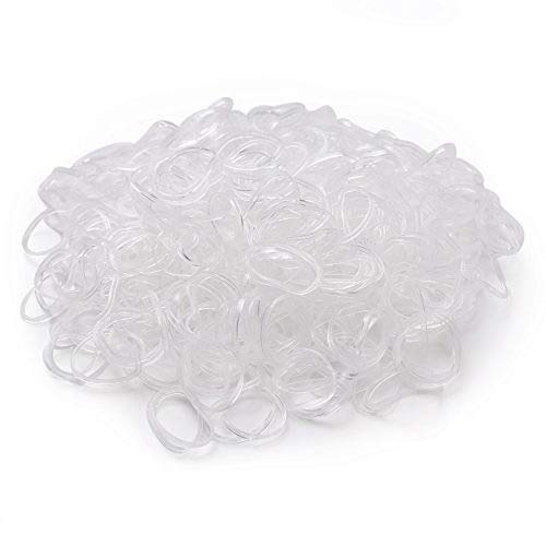 Mr. Pen Hair Tie, 800 Count, Clear Elastic Rubber Bands for Hair Design, Hairstyling, Ponytails, Wedding Hairstyle, and More