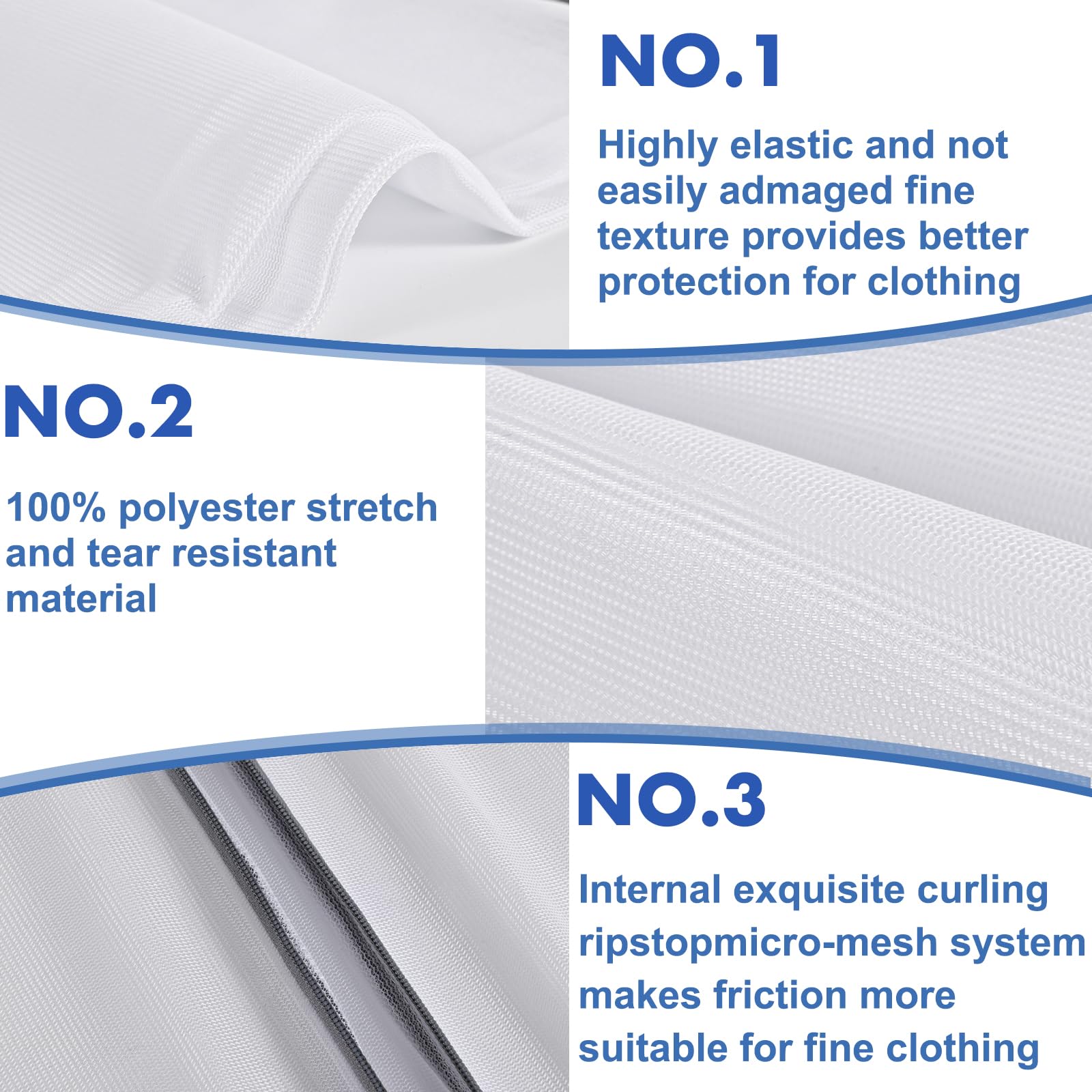 2Pcs Laundry Bags, Durable Small Fine Mesh Laundry Bags, Lingerie Bags for Washing Delicates (1Large 1Medium) Make Your Life Better