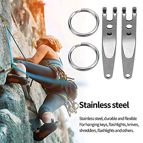 2PCS Suspension Pocket Clip, Multi Purpose Durable Suspension Clip Hanger for Hanging Knives, Suspension Pocket Clip for Outdoor Use