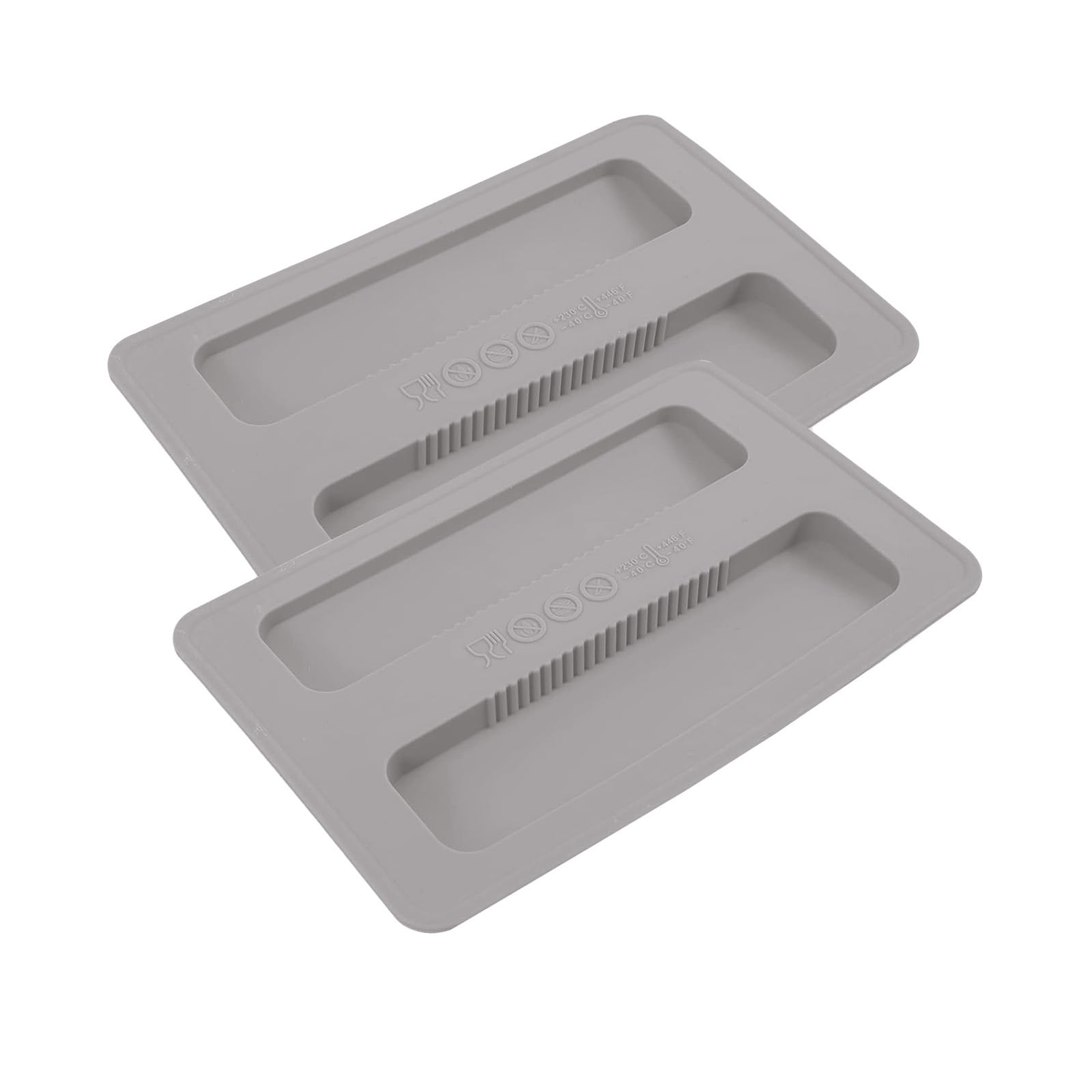 2 Pack Toaster Cover 2 Slice Toaster Cover Silicone Toaster Lid Bread Machine Cover Bread Maker Accessories (Grey)