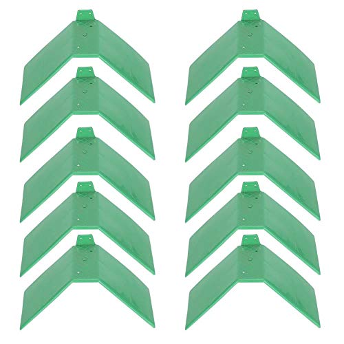 Ejoyous Pigeon Rest Stand-10pcs Plastic Small Plastic Bird Perch Dove Rest Stand Anti-Skid Perches Roost Frame for Bird Supplies (Green)