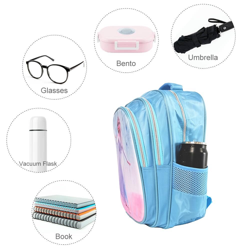16Inch Cartoon Backpack - Stylish Cute Casual Daypack with Multiple Compartments Bookbag Style01