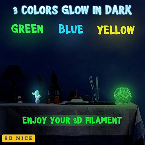 28 Colors, 3 Colors Glow in The Dark, Extra Long 3D Pen/Printer Filament 560 Feet, Premium PLA, Each Color 20 Feet, Bonus 100 Stencils Ebook Included by So Nice