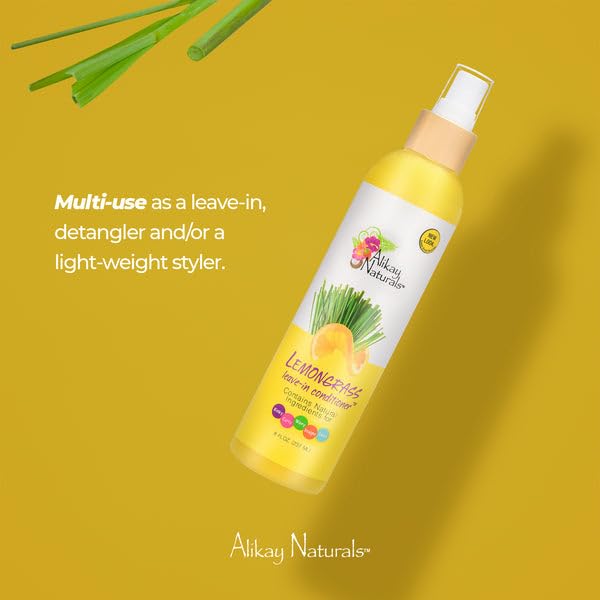 Alikay Naturals Lemongrass Leave In Conditioner Lemongrass Oil 16 Ounce