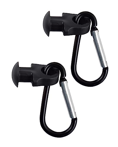 Addoklm Tassel Hanger for Rubber Beach Bag,2Pcs Insert Holder Charm Accessories for Bogg Bag,Hang Charms for Bogg Bag,Keychain Hanger for Bogg Bag (Black)