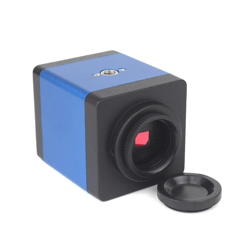 13MP FHD 60FPS Microscope Camera C-Mount Lens HDMI VGA Industrial Electronic Digital Microscope for Phone PCB Repair Soldering (Color : 130X 50MM)