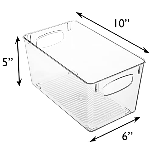 ClearSpace Plastic Storage Bins β Perfect Kitchen Organization or Pantry Storage β Fridge Organizer, Pantry Organization and Storage Bins, Cabinet Organizers
