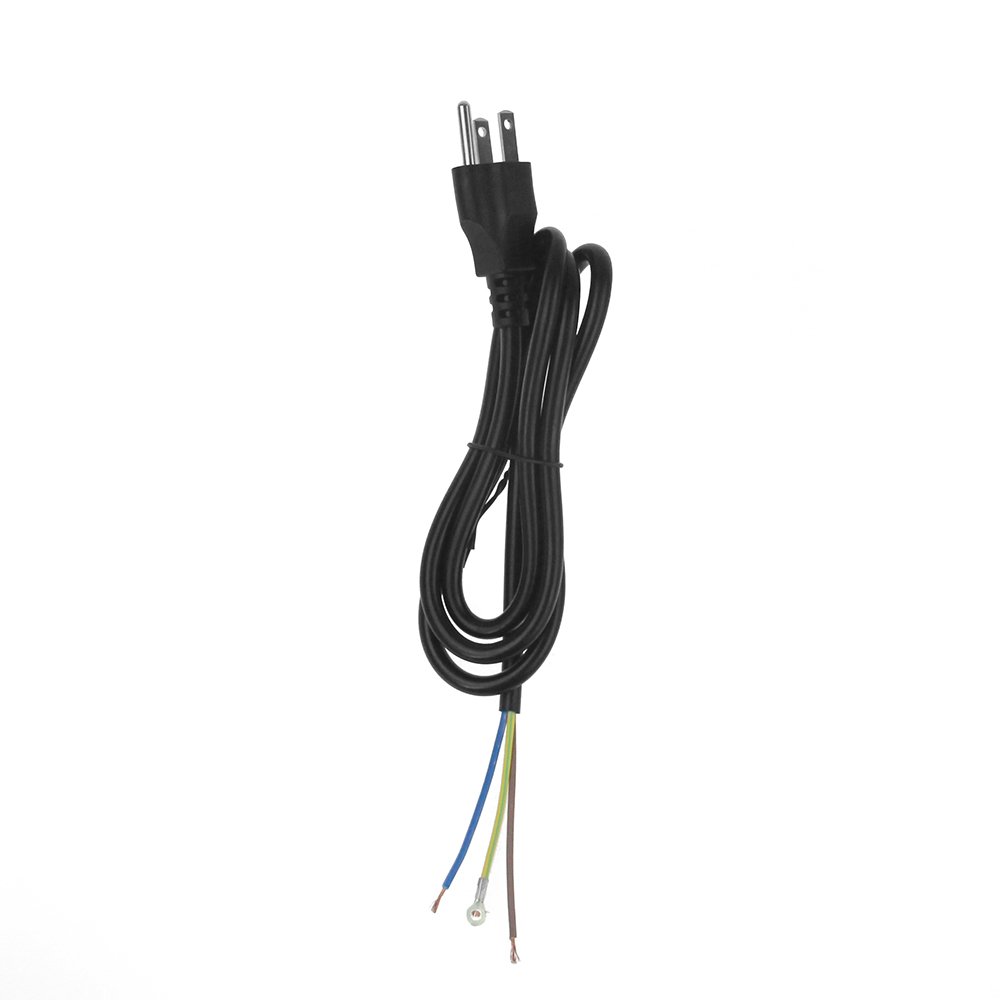 ALITOVE 3.8ft Power Cord 18 AWG, 3 Prong Universal AC Power Supply Adapter Transformer Cable, 250V 10A Replacement Power Cords for Power Tools, 3 x 0.75㎜² 1.15 Meters (2-Pack)