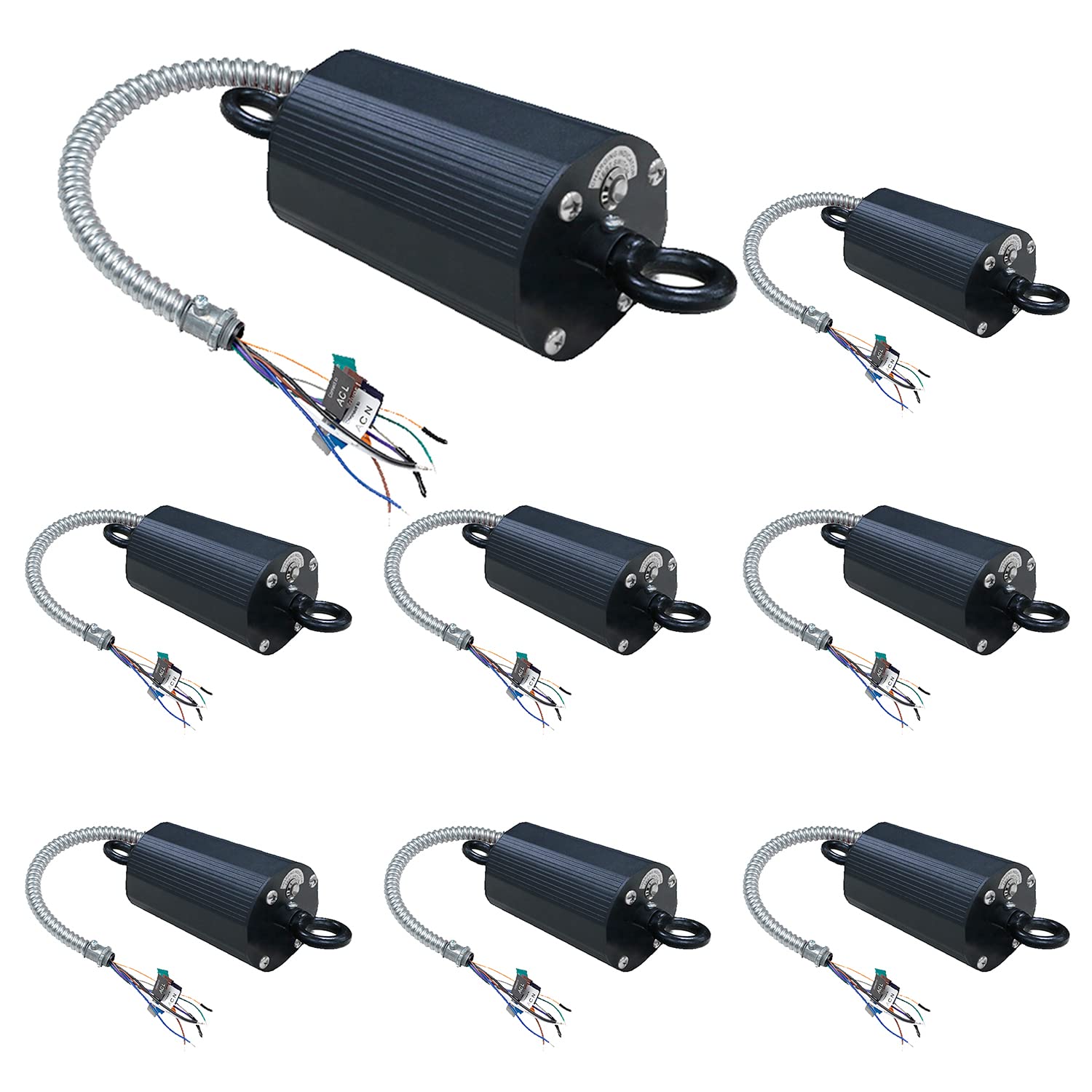 40W Emergency Driver for LED High Bay Light, 90 Min Emergency Battery Backup Power Supply Emergency LED Driver, External Driver Input AC100-347V- Output 170V DC,UL-Listed - IP65 Waterproof (8pack)