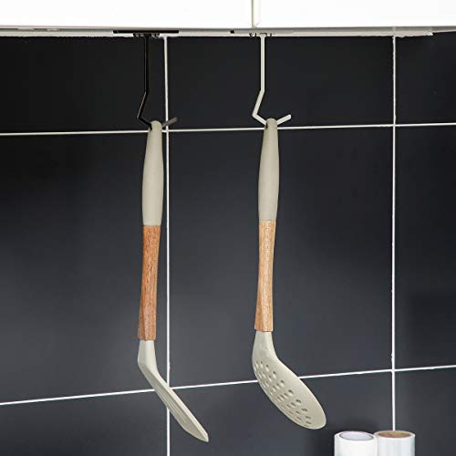 DIKALU Metal Banana Hanger - Under Cabinet Hook for Bananas or Other Kitchen Items. Keep Banana Fresh (Gun Color X 1pc)