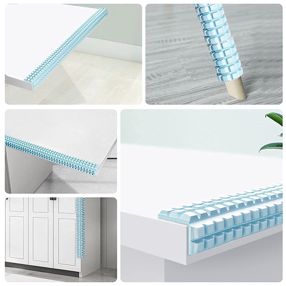 Baby Proofing Edge Corner Protector, 3M Pre-Taped Corners, 40 inch (X2 PCS), Baby Proof Corner Guard Heavy-Duty. Blue