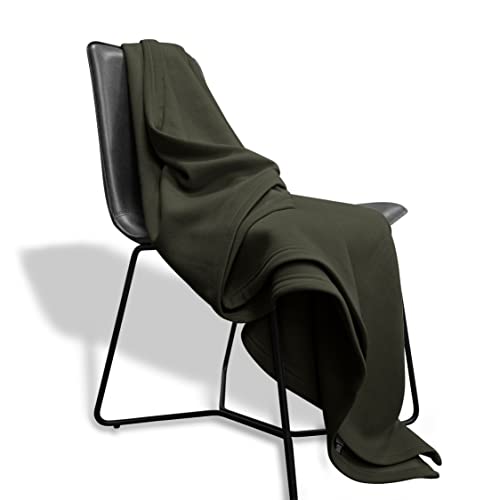 MV Sport Oversized Sweatshirt Blanket β Lightweight Blanket β Fleece Knit Blanket (Dusty Olive)