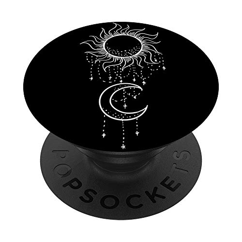 Sun Moon Dreamcatcher Cool Nature Minimal Art Artist Gift PopSockets PopGrip: Swappable Grip for Phones & Tablets