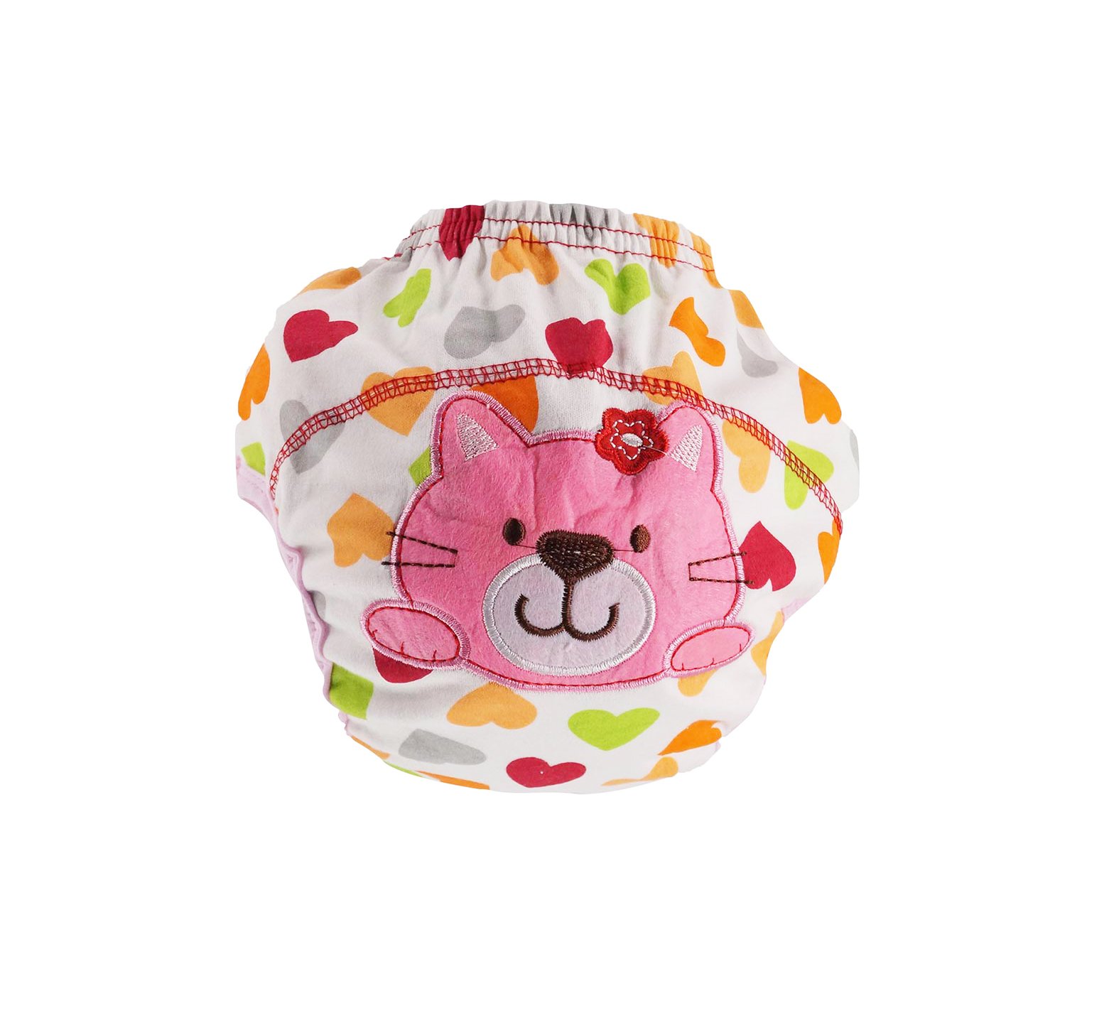 AUBIG Baby Boys Bloomers 4Pcs Toddler Girls Toilet Pee Potty Training Pants Cotton Underwear Ruffle Underpants Breathable Panties