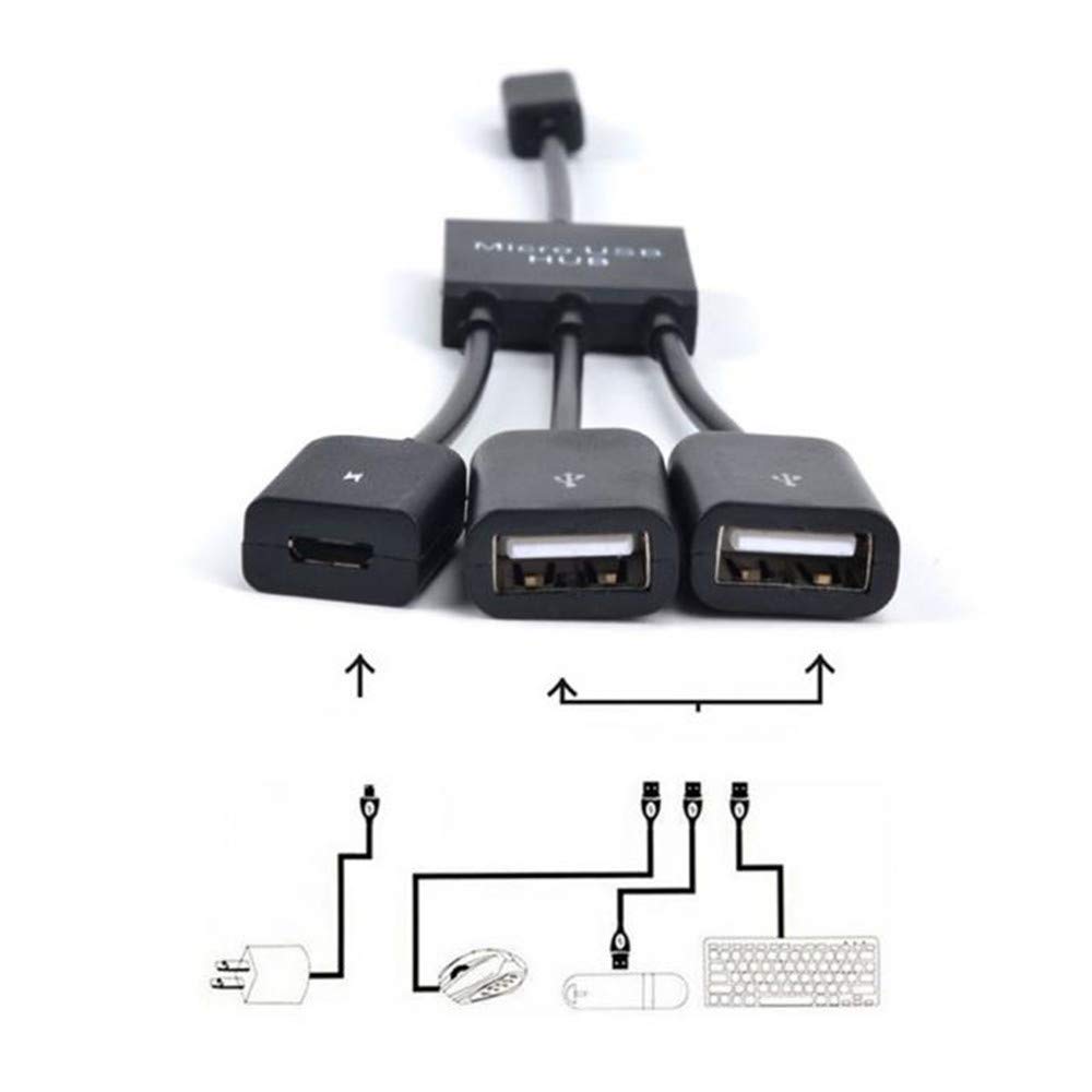 3 in 1 USB OTG Cable Adapter Micro USB Hub USB OTG Adapter for Smartphone PC Laptop Computer HUB Adapter