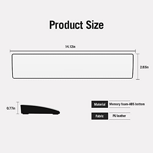 Wireless Gaming Keyboard Mouse and Wrist Rest Set with 87 Key Rainbow Backlight Rechargeable 3800mAh Battery Mechanical Feel Anti-ghosting Ergonomic Waterproof Mute Mice for PC Mac Gamer (White Mix)