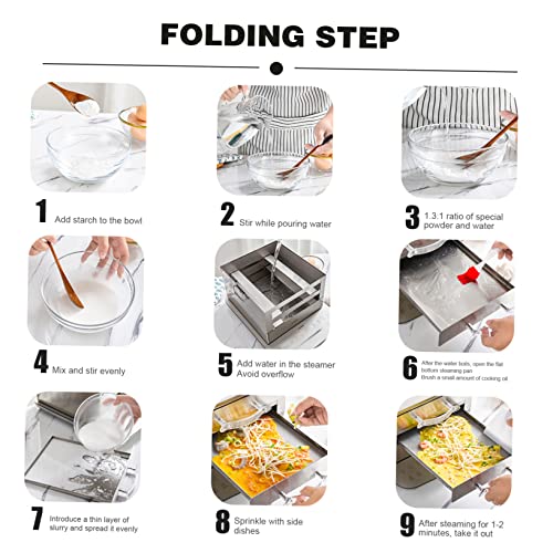 1pc Roll Rice Roll Stainless Steel Basket for Vegetables Vegetable s Steamed Vermicelli Roll Chinese Rice Roll Rice Roll Making Tool Drawer