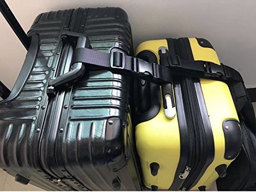 2pcs Two Add a Bag Luggage Set Strap Travel Luggage Suitcase Adjustable Belt Travel Accessories Travel Attachment - Connect Your 3 luggages