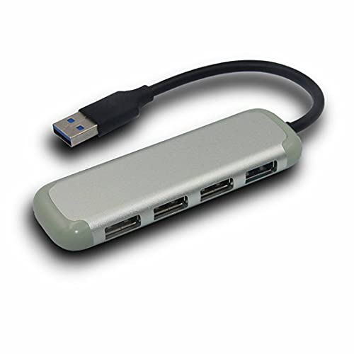 USB Extender Four-Port HUB3.0 Splitter Four-in-one Expansion Dock Aluminum Alloy OTG hub (Champagne Gold)