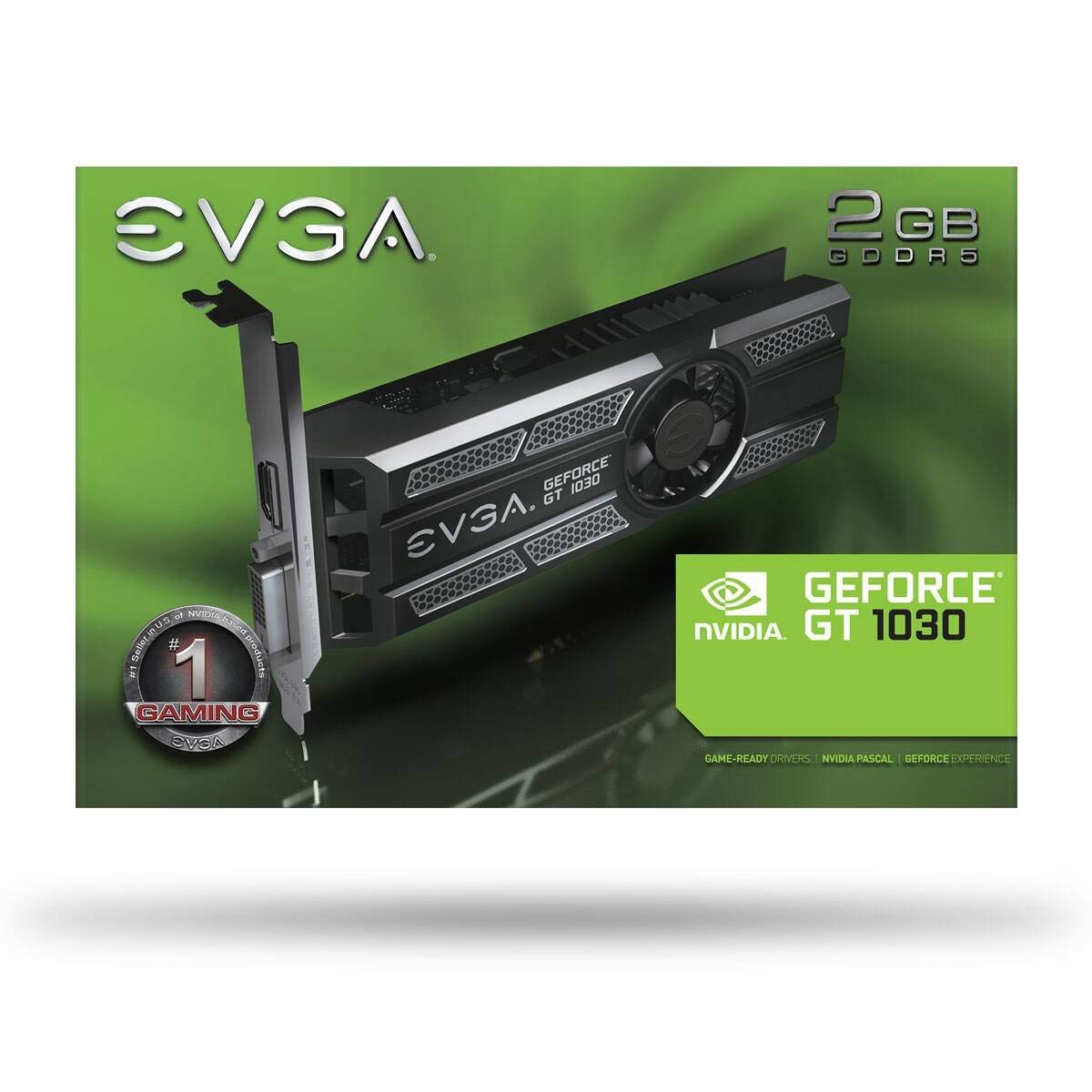 EVGA GeForce GT 1030 SC 2GB GDDR5 Low Profile Graphic Cards 02G-P4-6333-KR (Renewed)
