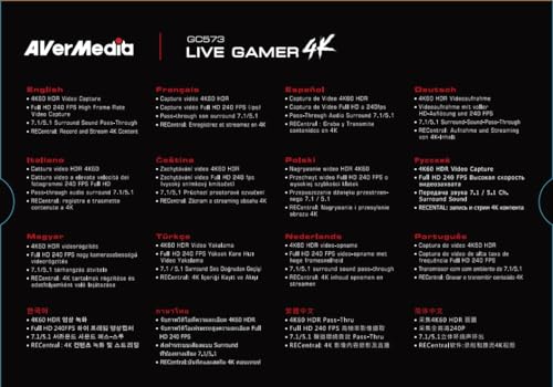 AVerMedia GC573 Live Gamer 4K Internal Capture Card: 4K60 HDR10 Streaming and Recording with Ultra-Low Latency for PS5, Xbox Series X/S, OBS, Twitch, YouTube, Windows 11 - TAA/NDAA Compliant