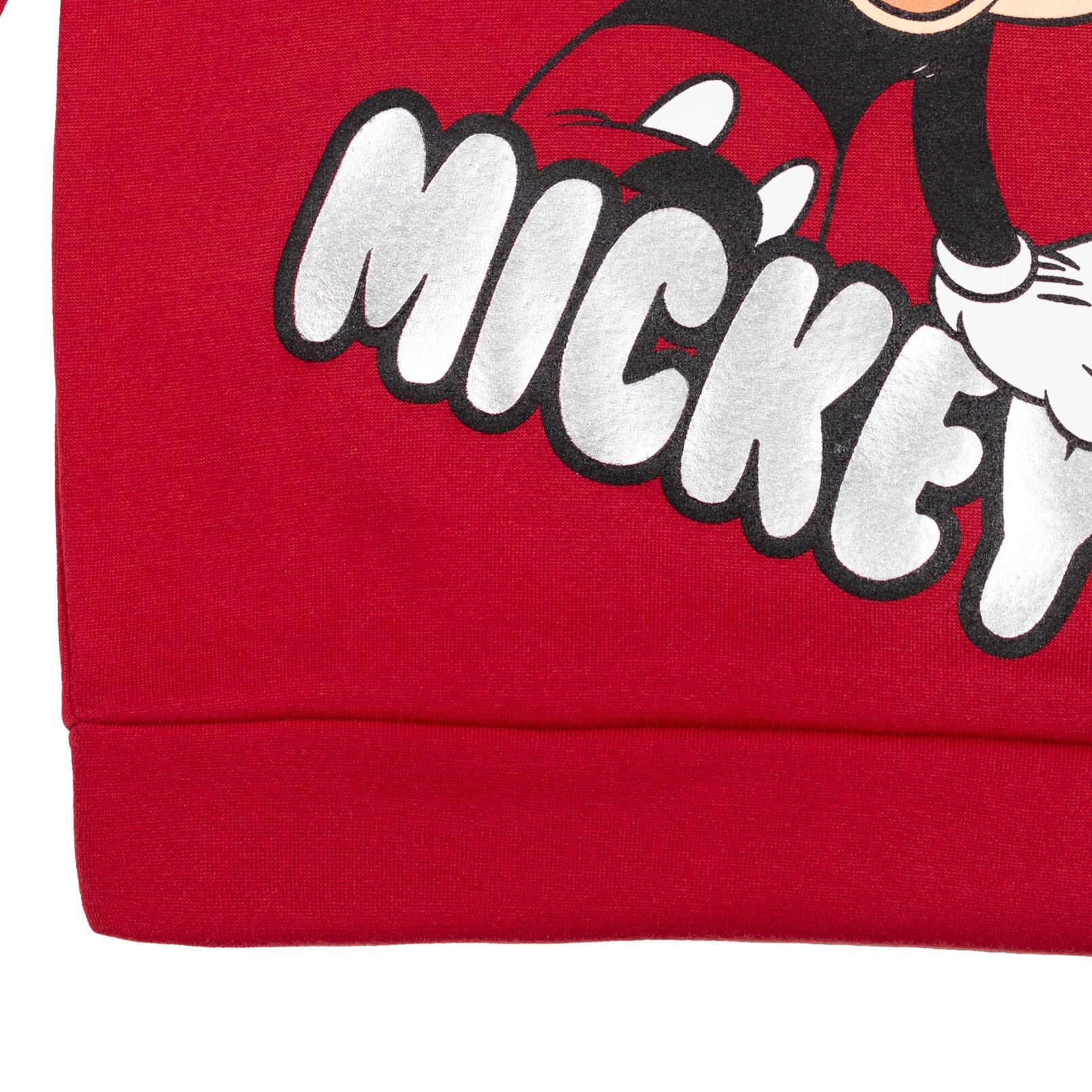 Disney Mickey Mouse Infant Baby Boys 2 Piece Set: Pullover Sweatshirt Jogger Pants Red/Gray 18 Months