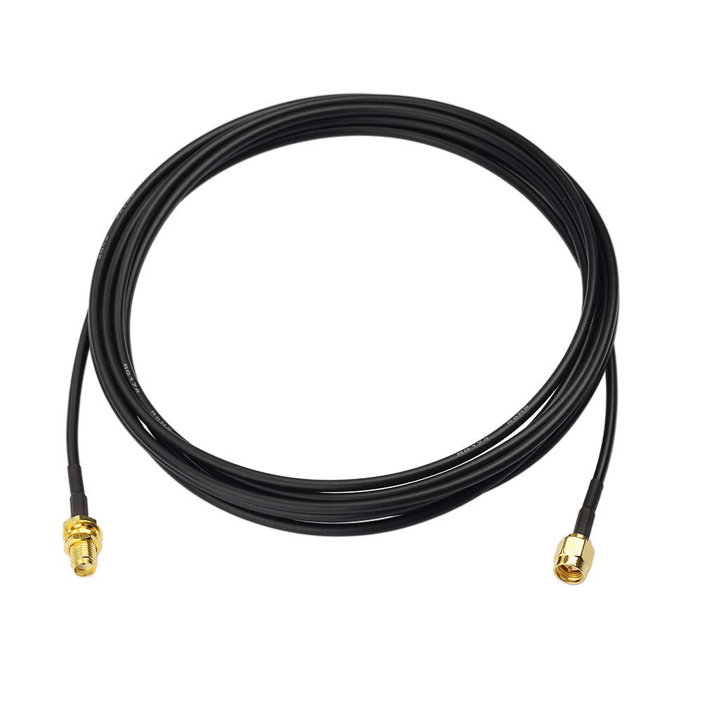Bingfu SMA Male to SMA Female Bulkhead Mount RG174 Antenna Extension Cable 3m 10 feet (2-Pack) Compatible with 4G LTE Router Gateway Modem Mobile Cellular Receiver