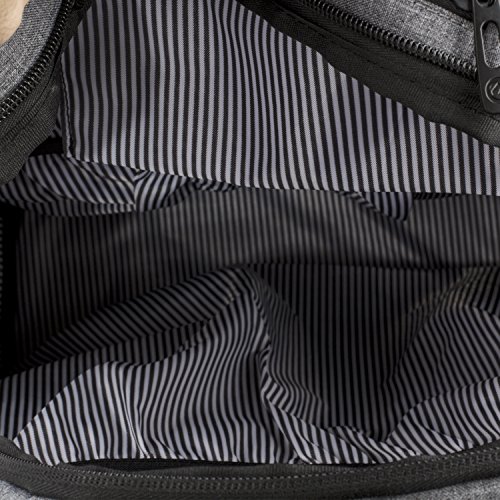 ALLCAMP OUTDOOR GEAR diaper bag XXX-Large capacity SUPPORT ANY BABY STROLLER with changing pad, 26L (X-Grey)