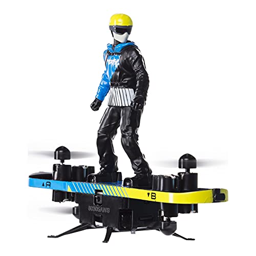 Air Hogs 2-in-1 Extreme Air Board, Transforms from RC Stunt Board to Paraglider, for Ages 8 and Up