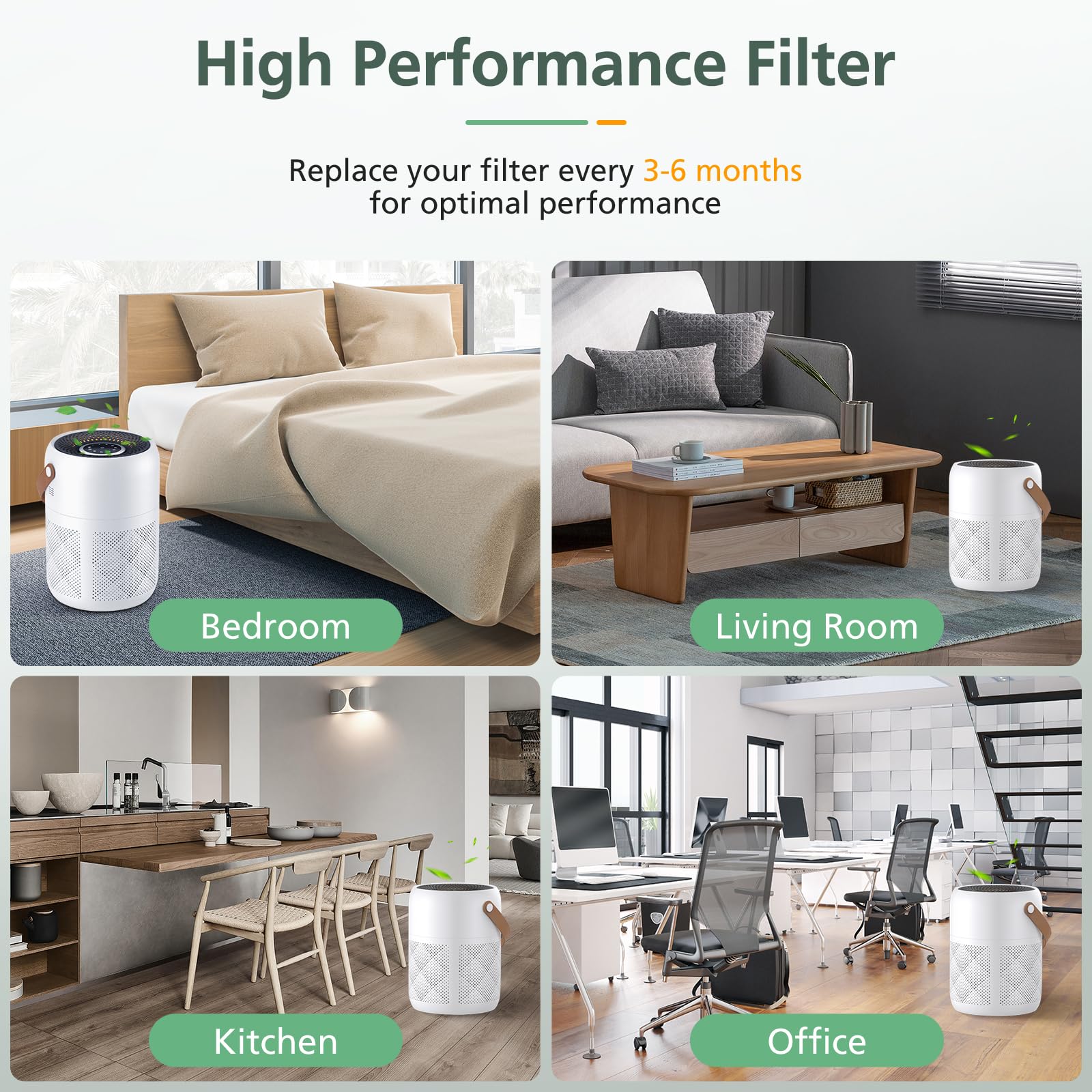 2 Pack P07 True HEPA Replacement Filter Compatible with FULMINARE PU-P07 Air Purifier, 3-in-1 H13 True HEPA Filter Replacement