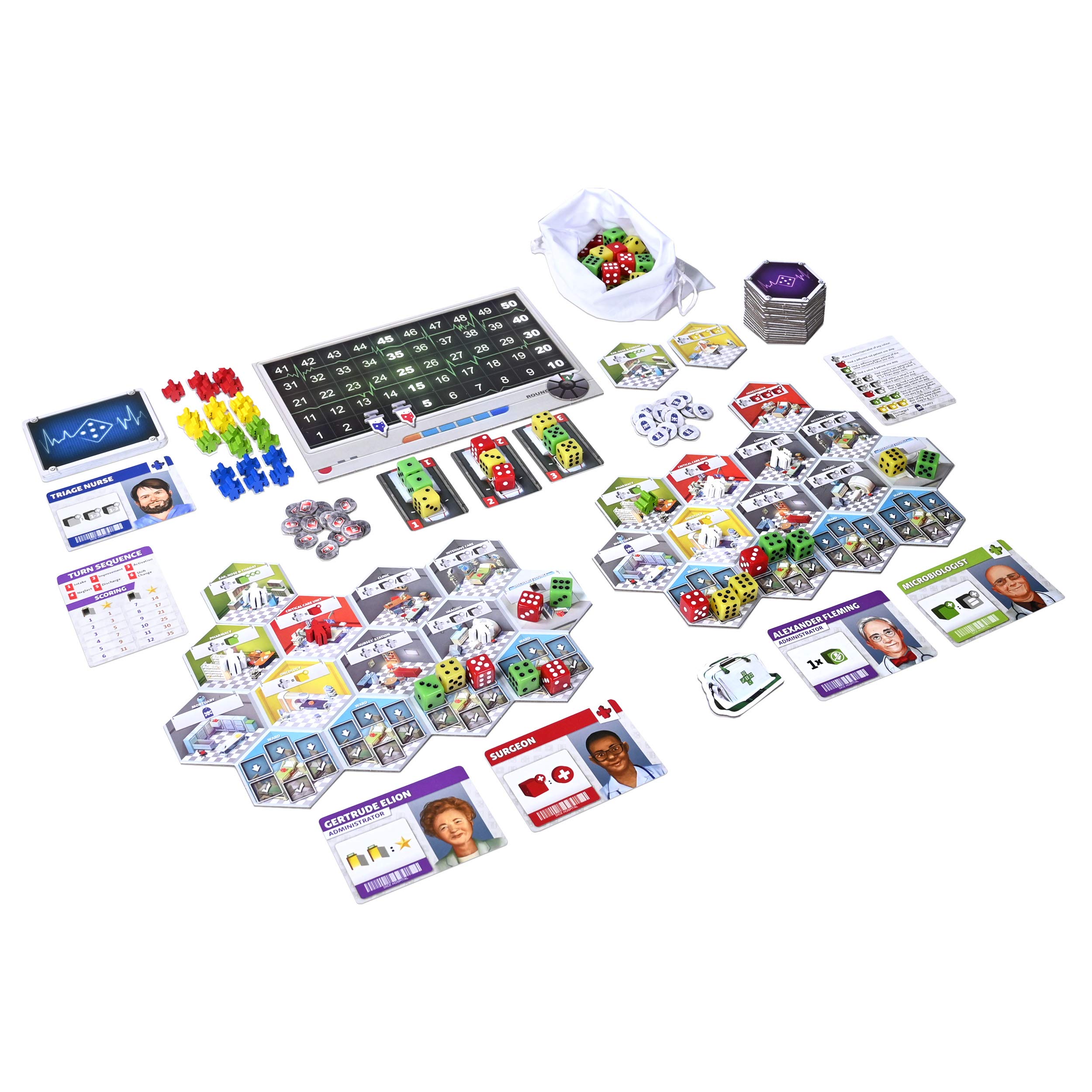 Alley Cat Games Dice Hospital, Mixed Colours