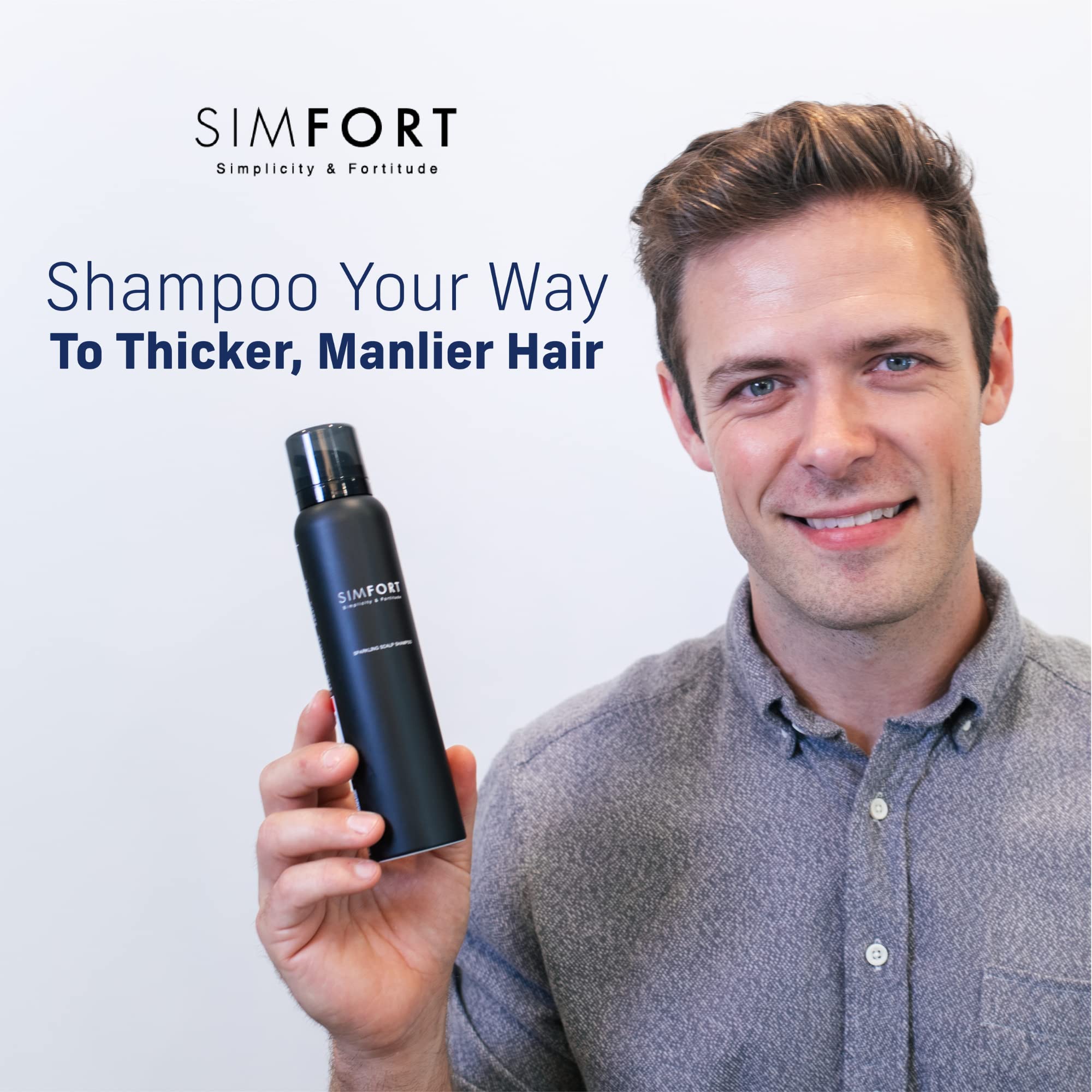 SIMFORT SPARKLING SCALP SHAMPOO for Thinning Hair and Hair Loss - Hair Growth Treatment (3 Pack)