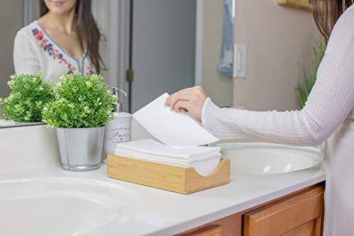 50 Large Disposable Guest Towels for Bathroom, Premium Linen-Like, Multi-Fold, Cloth-Feel Napkins, a Hygienic Solution for Kitchen, Party, Weddings and Events