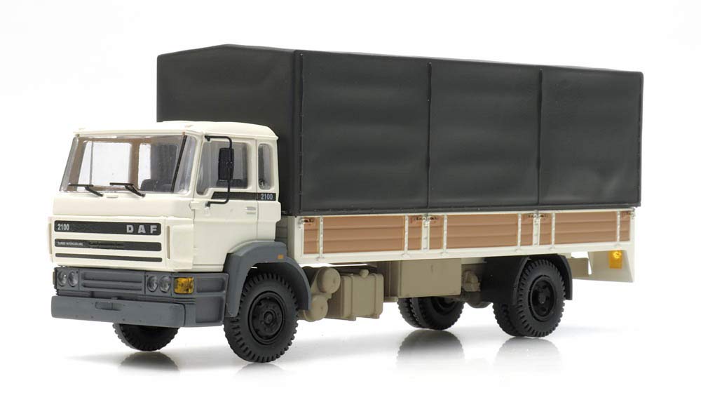 ARTITEC DAF Tilting Cabin 1987, Movable Hood, White 1/87 Finished Model Truck