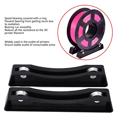 2Pcs 3D Printer Filament Spool Holder ABS Rolls Stand Holder with Bearing Adjustable for PLA ABS Rolls
