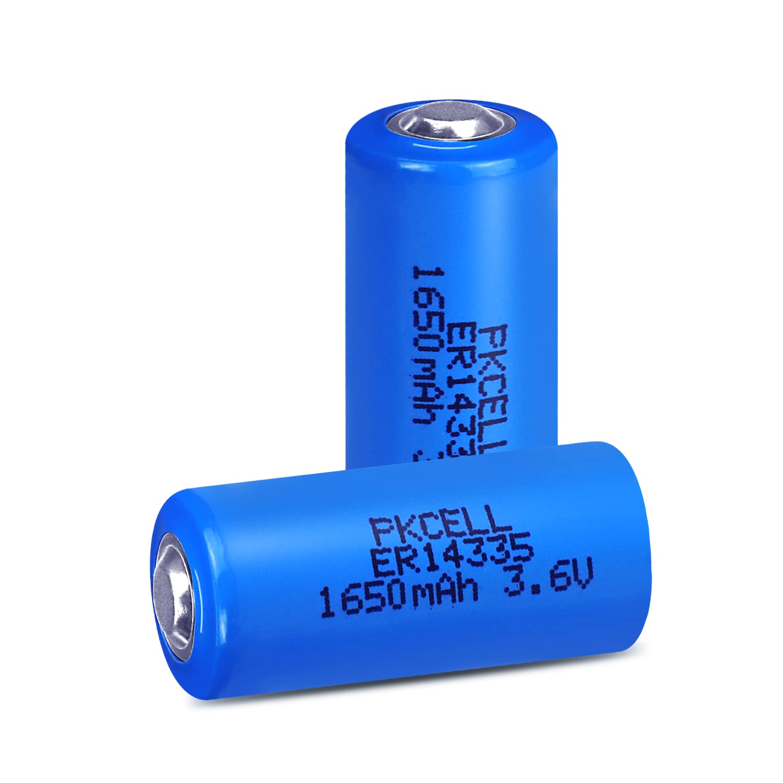 2 Pcs ER14335 Batteries ER14335 2/3AA 3.6V 1650mAh Primary Lithium Battery Non-Rechargeable Battery for Smoke Alarm Smart Meters Temperature Monitors Flashlight