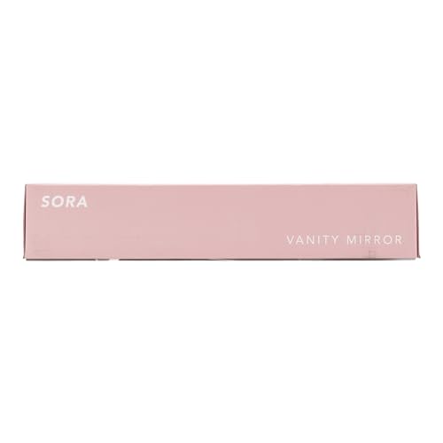 Fancii Makeup Mirror with Natural LED Lights, Lighted Trifold Vanity Mirror with 5X & 7X Magnifications - 40 Dimmable Lights, Touch Screen, Cosmetic Stand - Sora (Rose Gold)