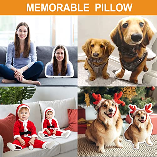 COCYBERCOC Custom Pet Pillow, 24" Personalized Pet Photo DIY Molding 3D Shaped Pillow, Cat Pillow for Distinct Gift, Thanksgiving, Valentineās Day, Christmas(Double Side 24 inch)