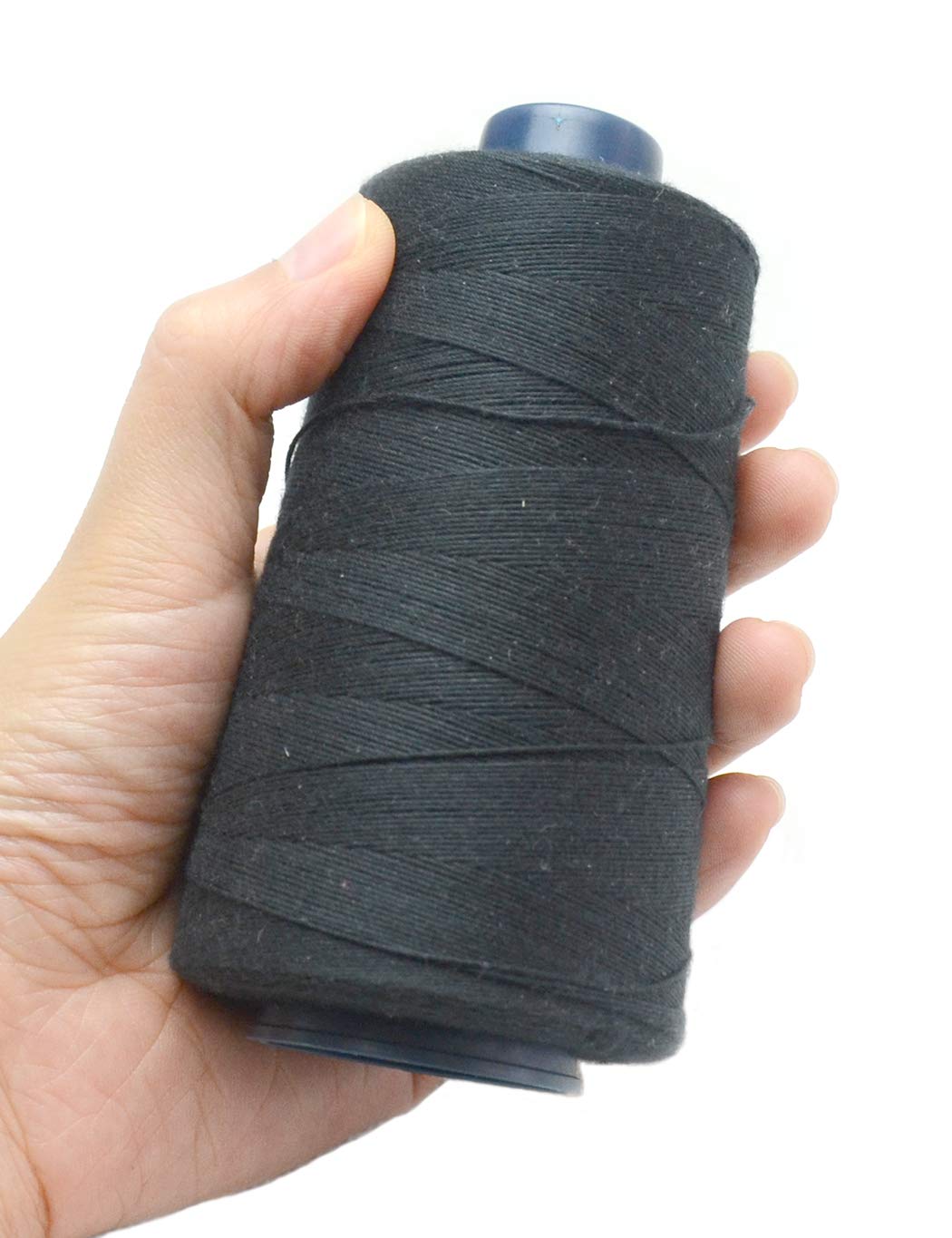 Luwigs Black Weaving Thread 100% Polyester for Making Wig Sewing Hair Weft Hair Extension 1pc (1pc, Black)