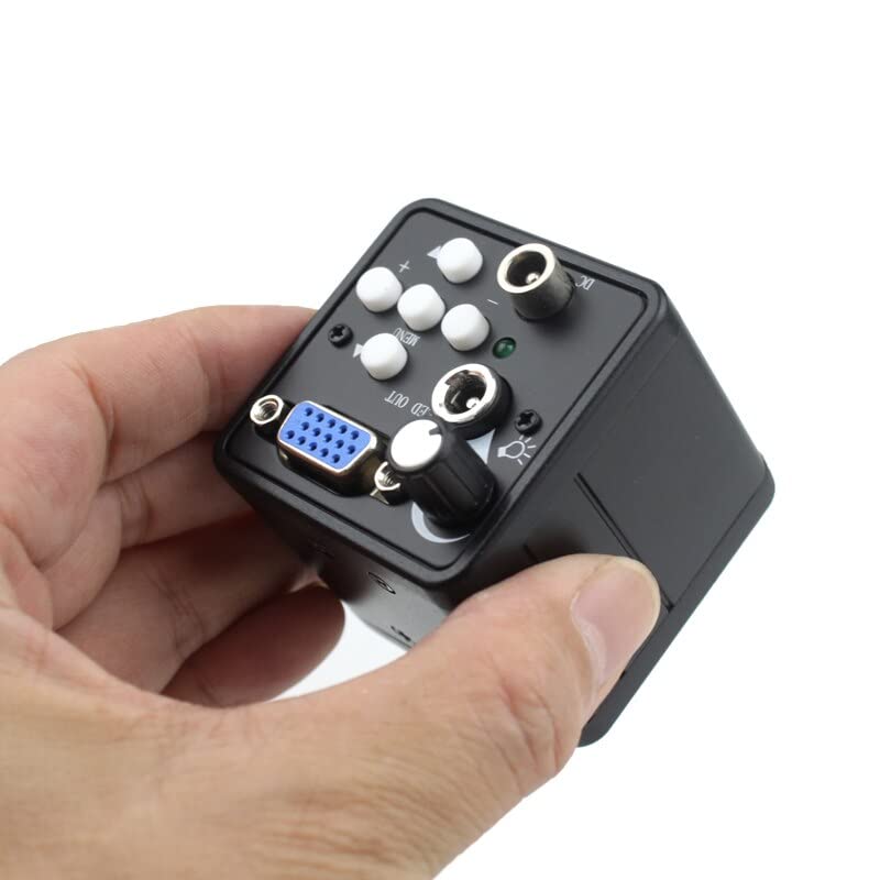 13MP VGA Industrial Video Digital Microscope Camera 100X-300X Zoom C Mount Lens for Phone PCB Repair Soldering (Color : 130X 40MM)